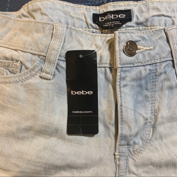 bebe | Shorts | Bebe Mid Rise Denim Boyfriend Short Nwt | Poshmark